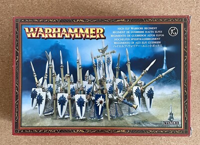 Warhammer Fantasy High Elves - High Elf Warrior Regiment OOP Plastic Gw ...