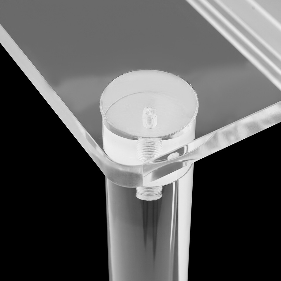 Acrylic Makeup Vanity Desk - Clear Vanity Table with Drawer - Small ...