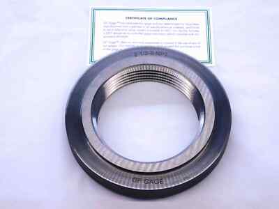 NEW 2 1/2 8 NPT L1 PIPE THREAD RING GAGE 2.5 2.50 2.500 2.5000 N.P.T ...