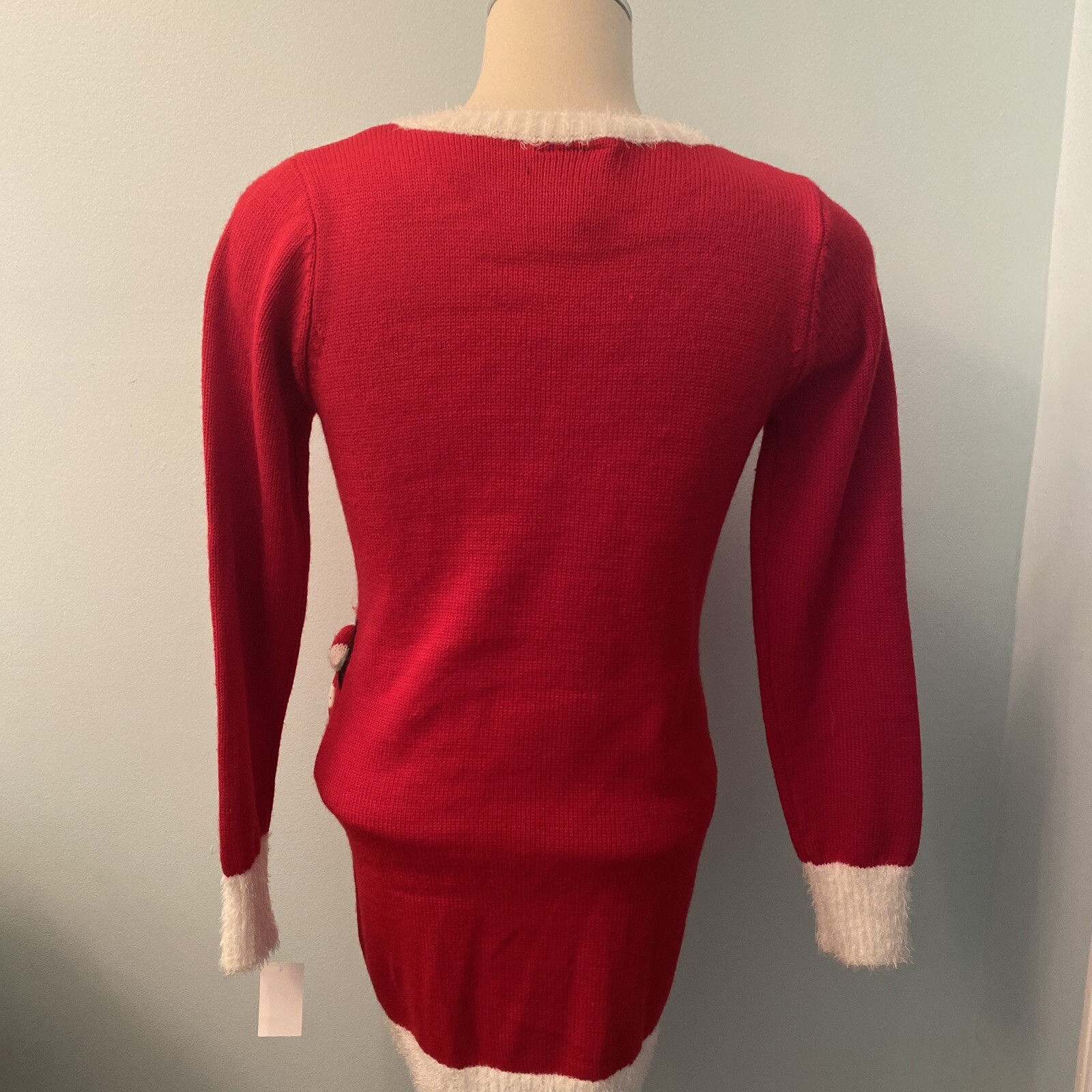 Love Always Women’s Sz M Red Santa Claus Christmas Tunic Sweater for ...