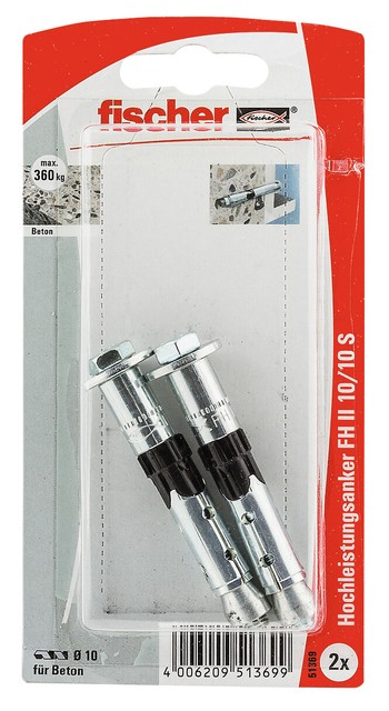 Hochleistungsanker FH II 10/10 SK Fischer M10 online kaufen | eBay