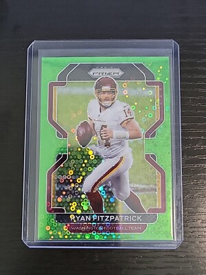 2021 Panini Prizm Ryan Fitzpatrick Neon Green Disco /5 RARE SSSP | eBay