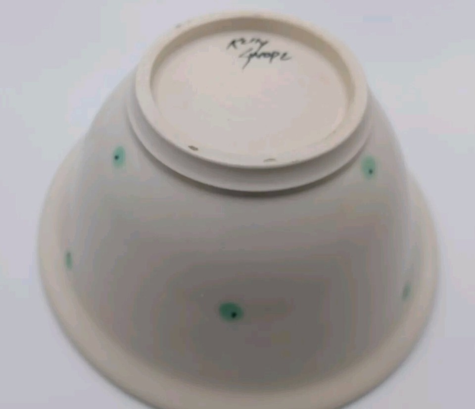 KELLY SWOPE Signed Pottery SOUP, CEREAL, or TRINKET BOWL 6.25" Retro ...