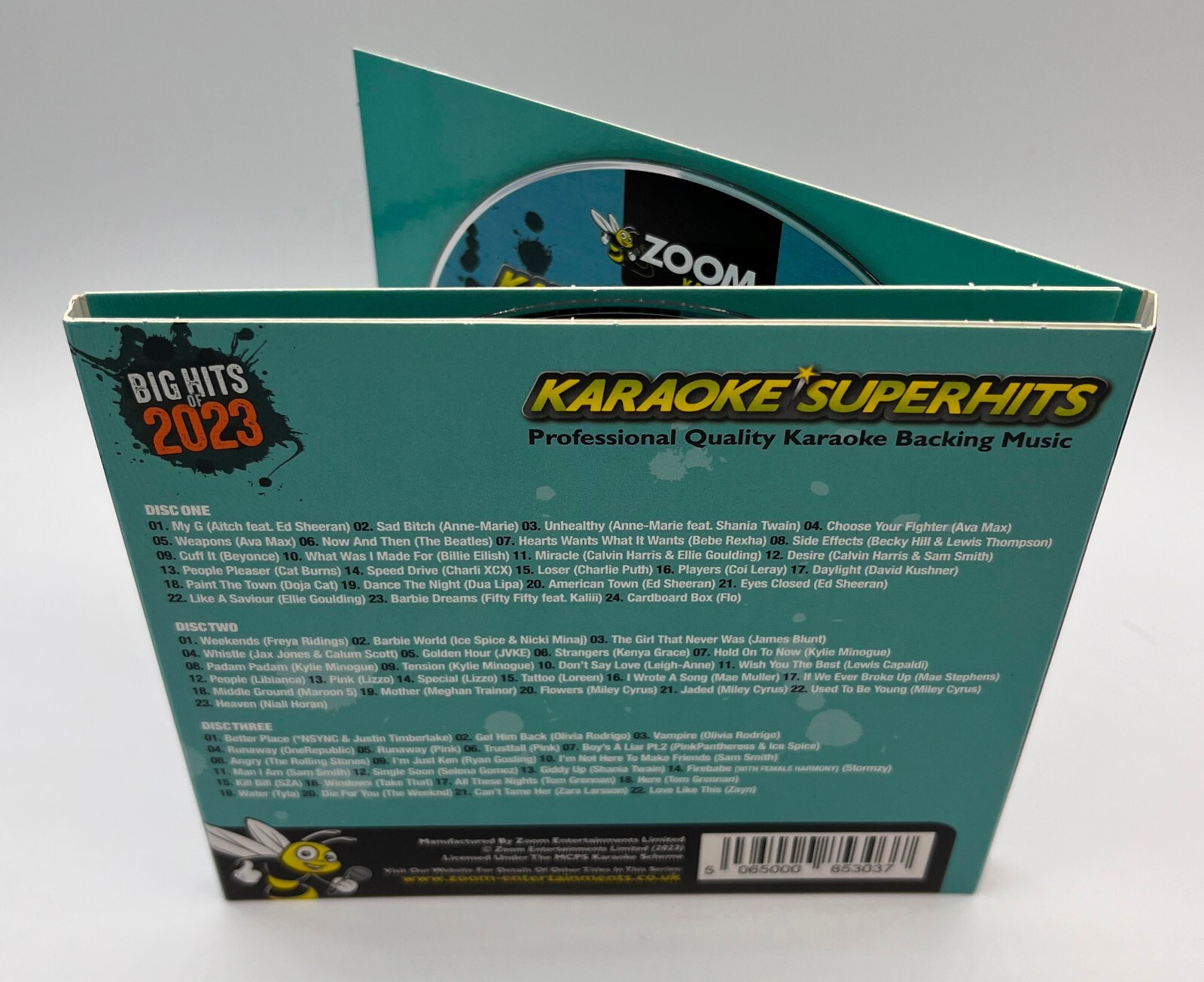 Zoom Karaoke - BIG HITS OF 2023 - Triple CD+G Karaoke Disc Pack - 69 ...
