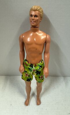 Vintage Mattel 1968 Indonesia Barbie Ken Hawaii Beach Doll 12" Without ...