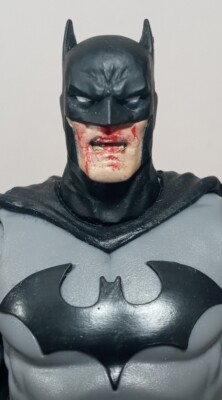 Custom Mcfarlane Bloodied Batman Head | eBay