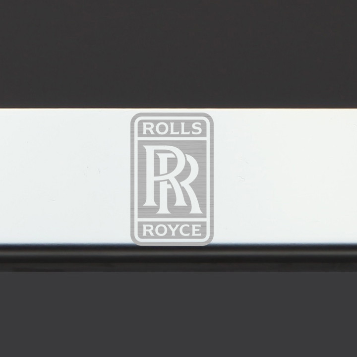 Chrome Polished Fit Rolls Royce Logo Laser Etched Engraved license ...
