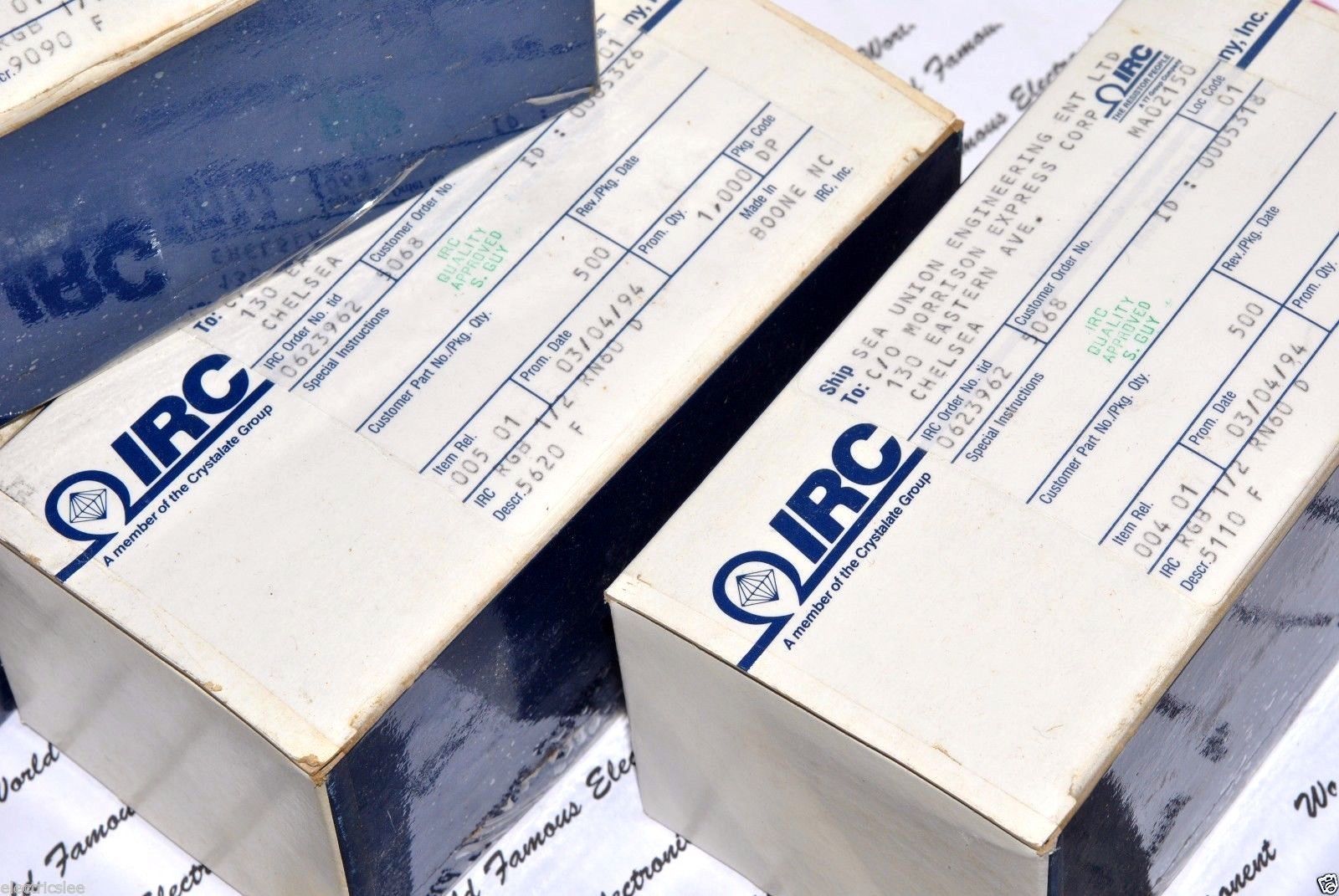 4pcs - IRC RN60D 499R (499 ohm) 0.5W (1/2W) 1% MIL Resistor | eBay