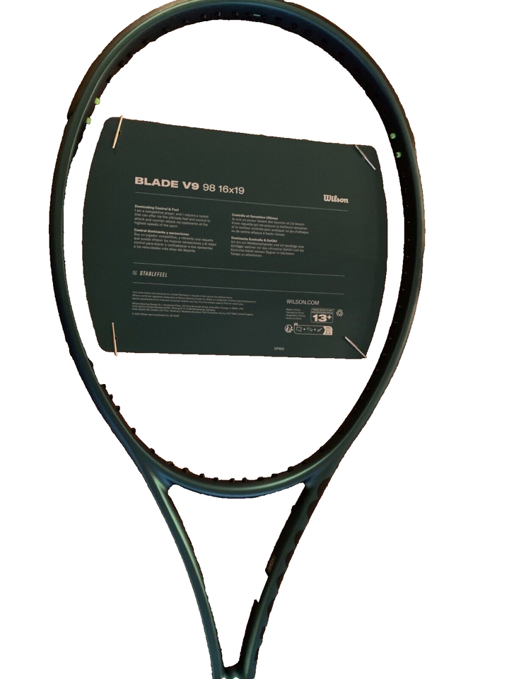 Wilson 2024 Blade 98 (4 1/4) 16x19 V9 Tennis Racquet, free shipping | eBay
