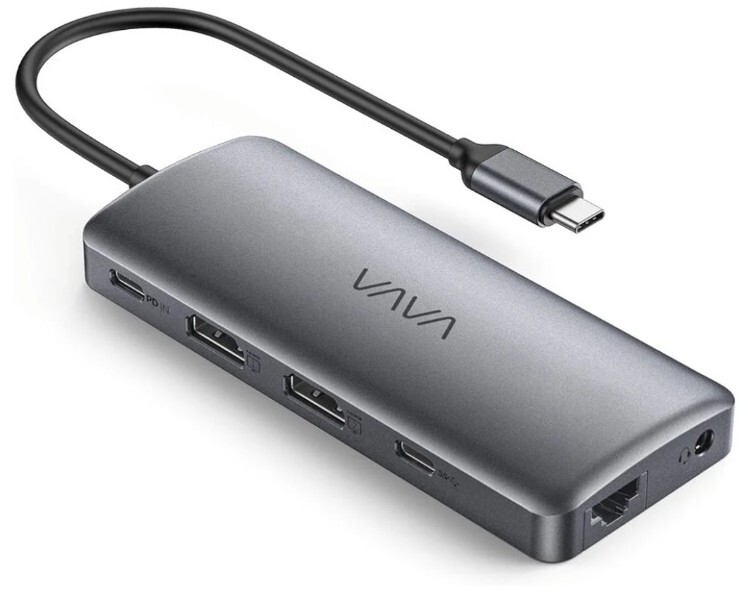 VAVA VA-UC018 USB C Hub, 11-in-1 Docking Station with Dual 4K HDMI ...