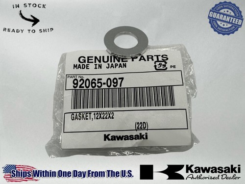 Kawasaki Genuine OEM Authentic Gasket 12X22X2 92065-097 | eBay