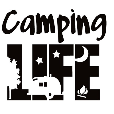 Camping Life Decal Sticker. Car, Window | eBay