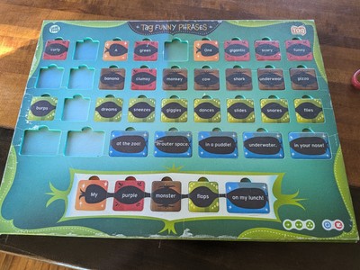 Leap Pad Tag Reading System Funny Phrases Super Speller Board Complete ...