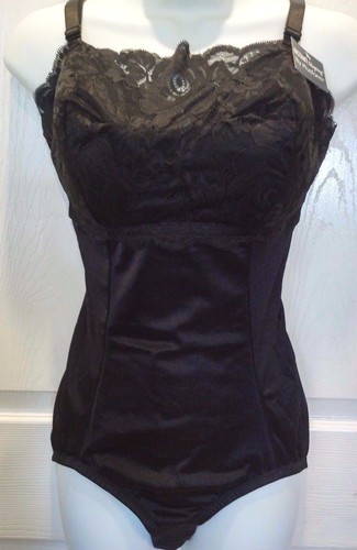 Instant Shaping Black/White Lace Front Body Shaper All in One Girdle ...