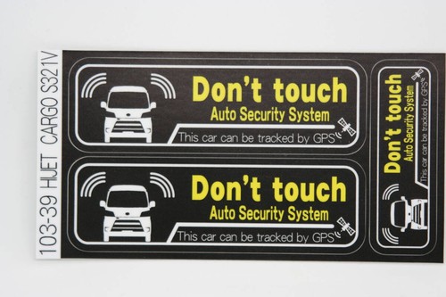 PS 0103 39 Vehicle specific warning sticker for HIJET CARGO S321V S331V ...