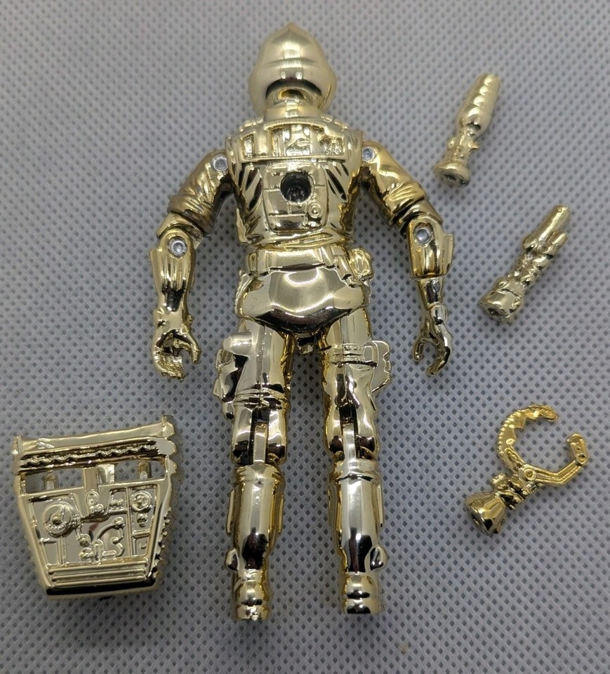GI Joe Black Major Custom Gold Plated Chrome B.A.T. Battle Android ...