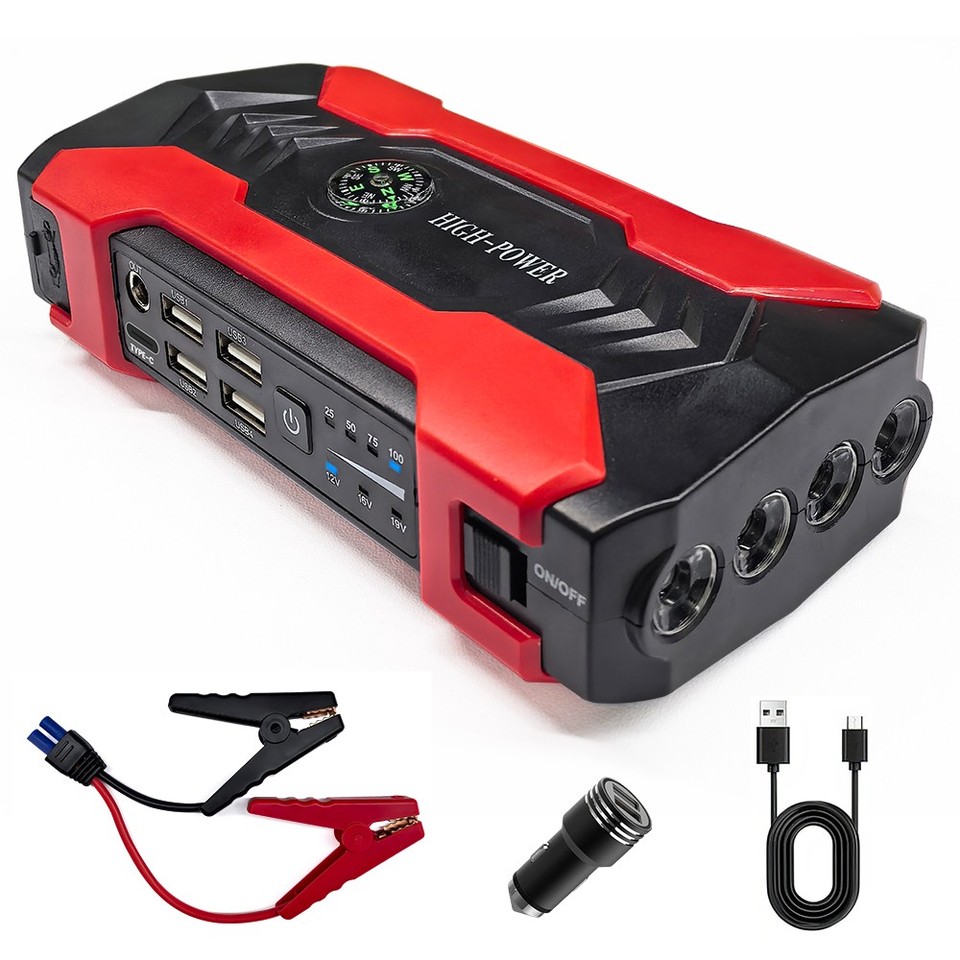 Portable 12V 99800mAh Car Jump Starter Pack Booster Charger Battery ...