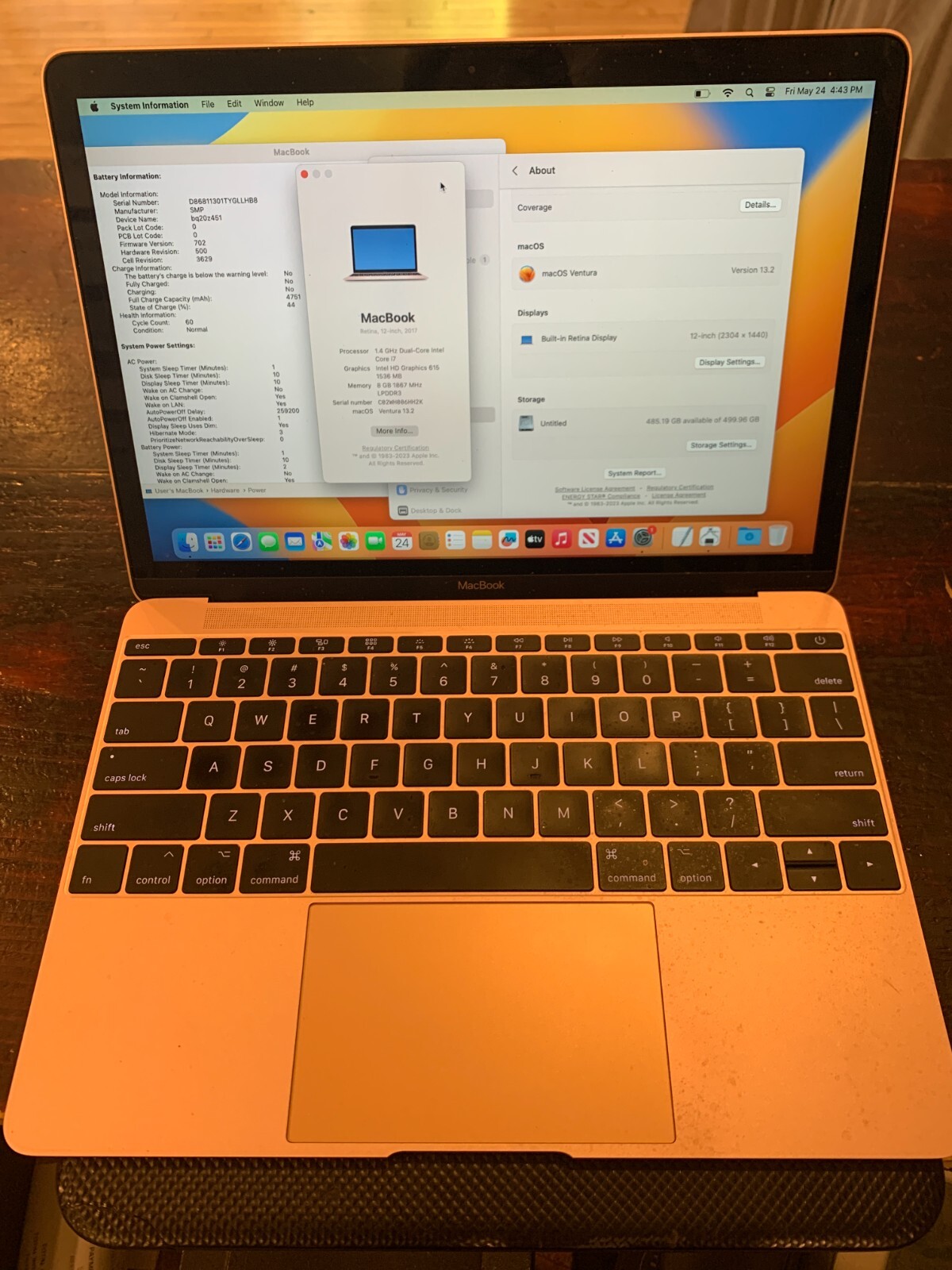 2017 Apple MacBook 12" i7 1.4GHz 8GB RAM 500GB SSD Rose Gold A1534 | eBay