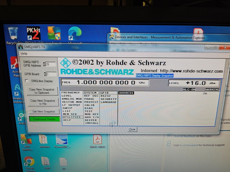 Rohde & Schwarz SMIQ 06L 300 kHz 6.4 Ghz Signal Generator LOW att ...