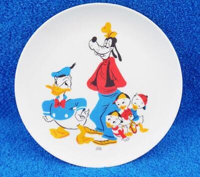 Vintage Walt Disney Productions Goofy Donald Duck 7.25" Plate Melamine ...