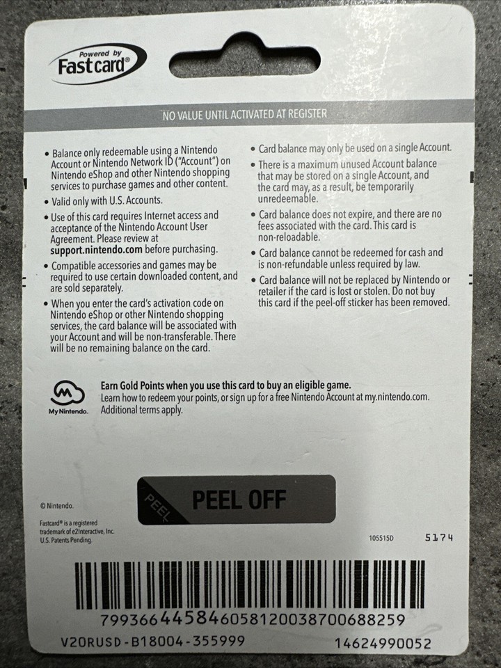 Nintendo Switch eShop Gift Card $20 (NEW/Unused) | eBay