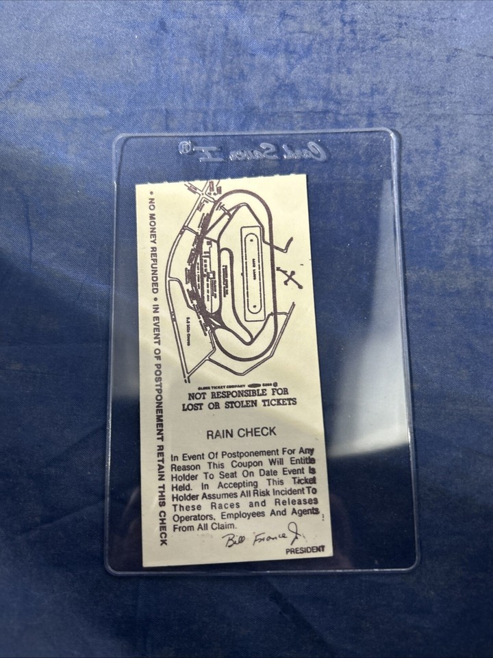 1985 Firecracker 400 Daytona NASCAR Ticket Stub NASCAR - Greg Sacks 1st ...