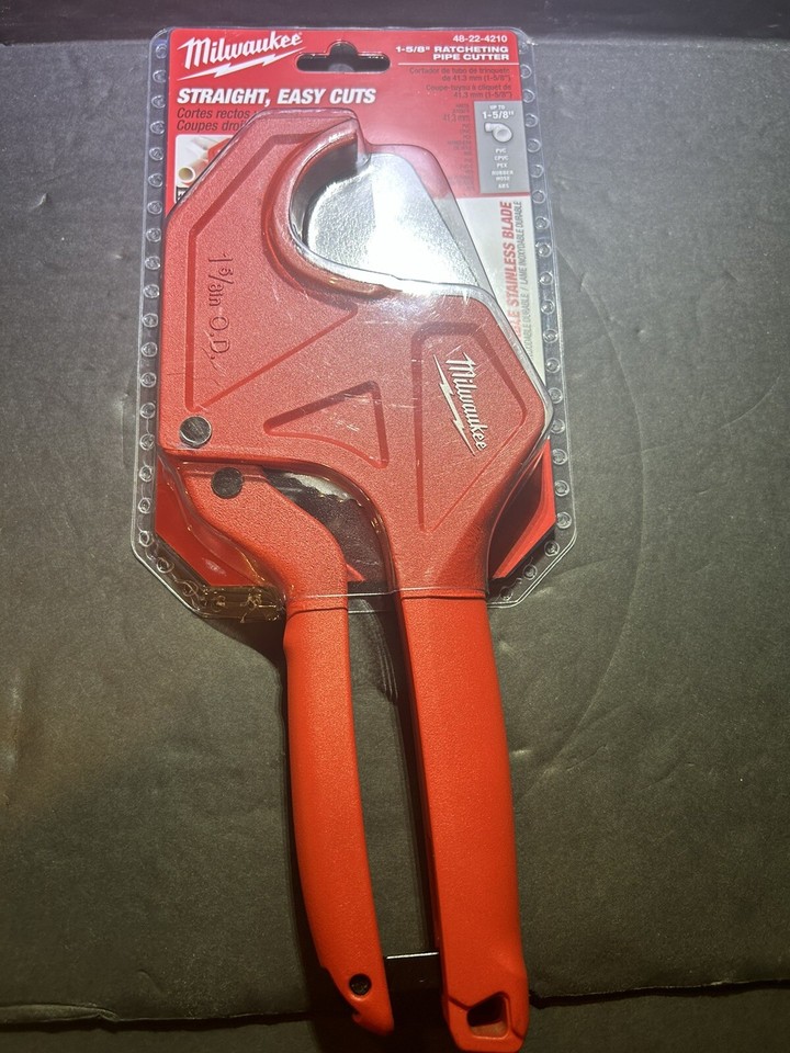 MILWAUKEE 1-5/8" RATCHETING PIPE CUTTER MODEL: 48-22-4210 NEW IN ...