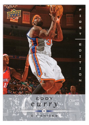 2008-09 UPPER DECK FIRST EDITION EDDY CURRY CARD #121 **NM-MT** KNICKS ...