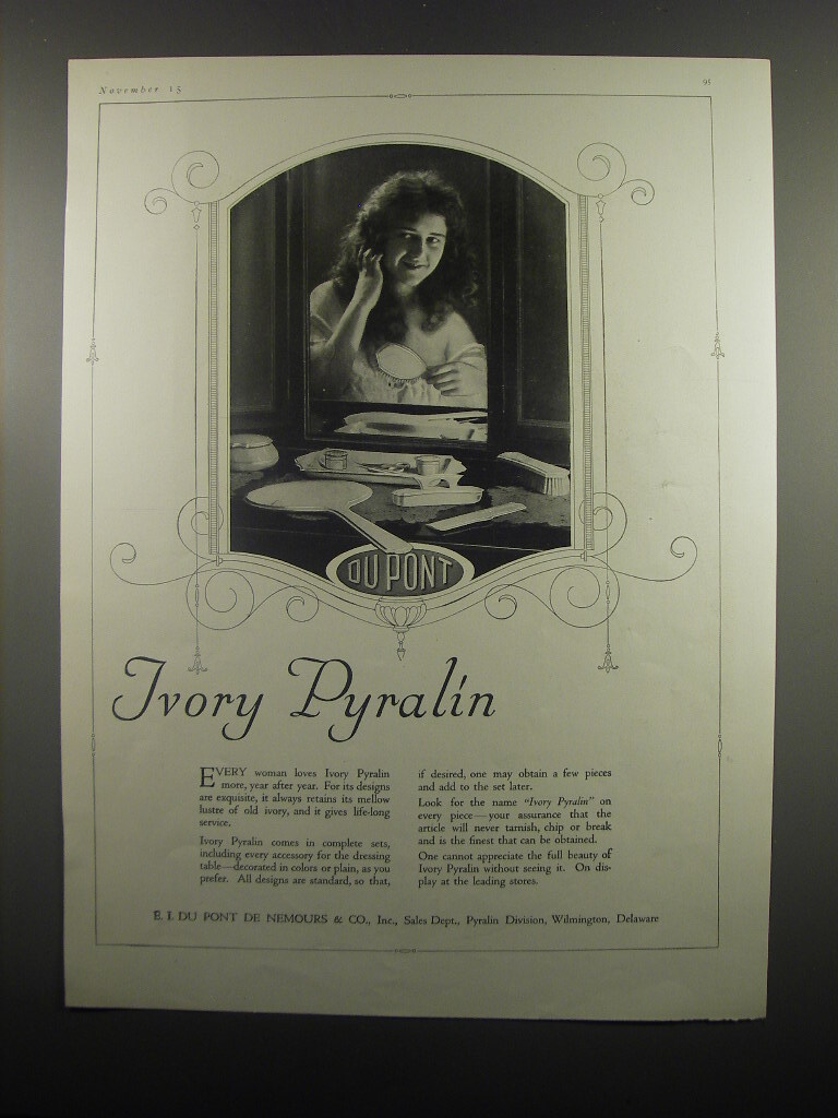 1920 Du Pont Ivory Pyralin Advertisement | eBay