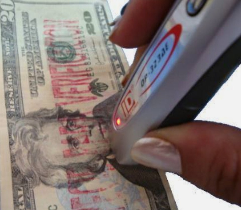 2in1 Mini Counterfeit Money Dollar Bill Detector & Tester Pen Fake ...