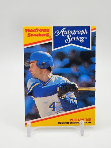 Paul Molitor "Mootown Snackers" AUTOGRAPH SERIES 1992 #14/24 Brewers ...