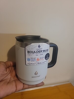 Manna Grey Boulder Mug Dbl Wall Insulated Stainless Steel 14oz | eBay
