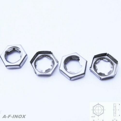 Sicherungsmutter Sechskant Palmuttern DIN 7967 Edelstahl VA M4 M5 M6 M8 ...