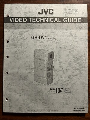 JVC GR-DV1 Mini DV Camcorder Video Technical Guide Manual Original OEM ...