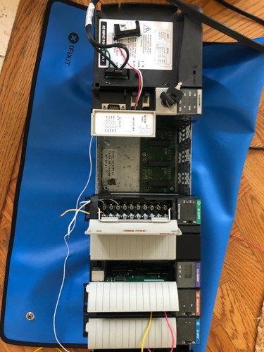 Allen Bradley ControlLogix 5561 PLC Rack with CPU, IO, and EtherNet/IP ...