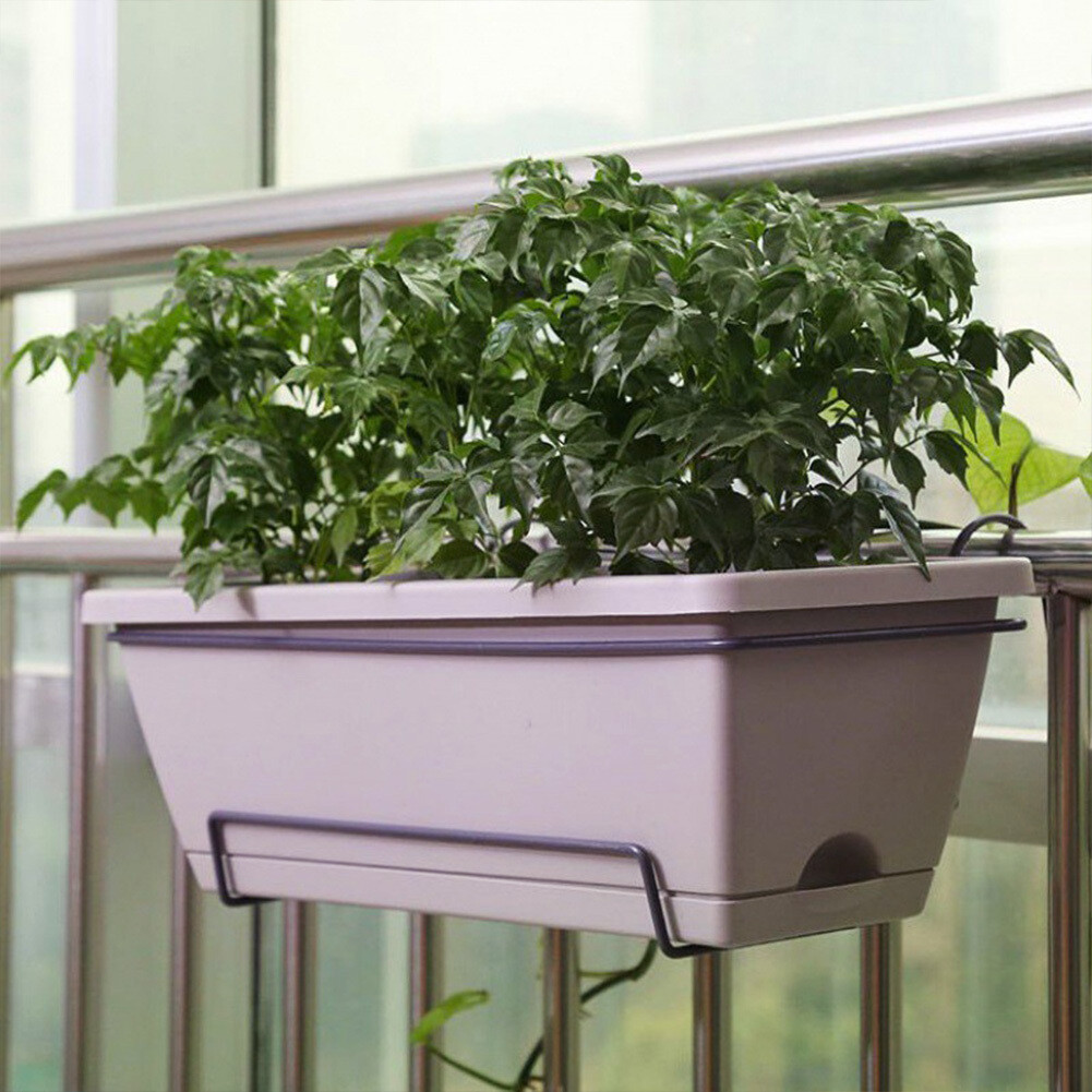 5 x Trough Plant Pot Long Plastic Planter Outdoor Garden Window Herb ...