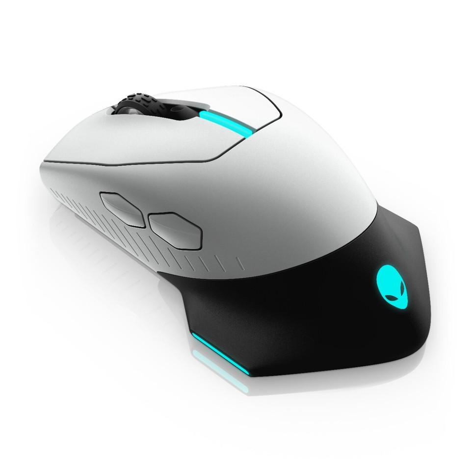 Alienware Wired/Wireless Gaming Mouse - AW610M - Lunar Light ...