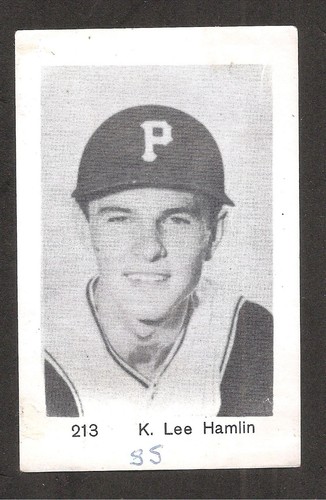 Ken Hamlin 1960 Venezuelan Baseball Stickers #213 MK Pirates Ultra Rare ...
