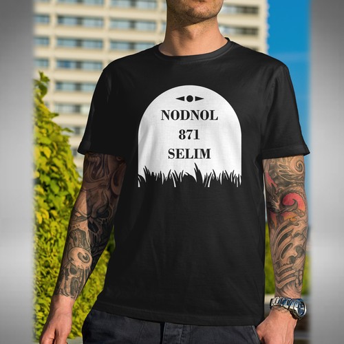 Nodnol T-Shirt Funny Red Dwarf Inspired Comedy London 178 Miles Small ...