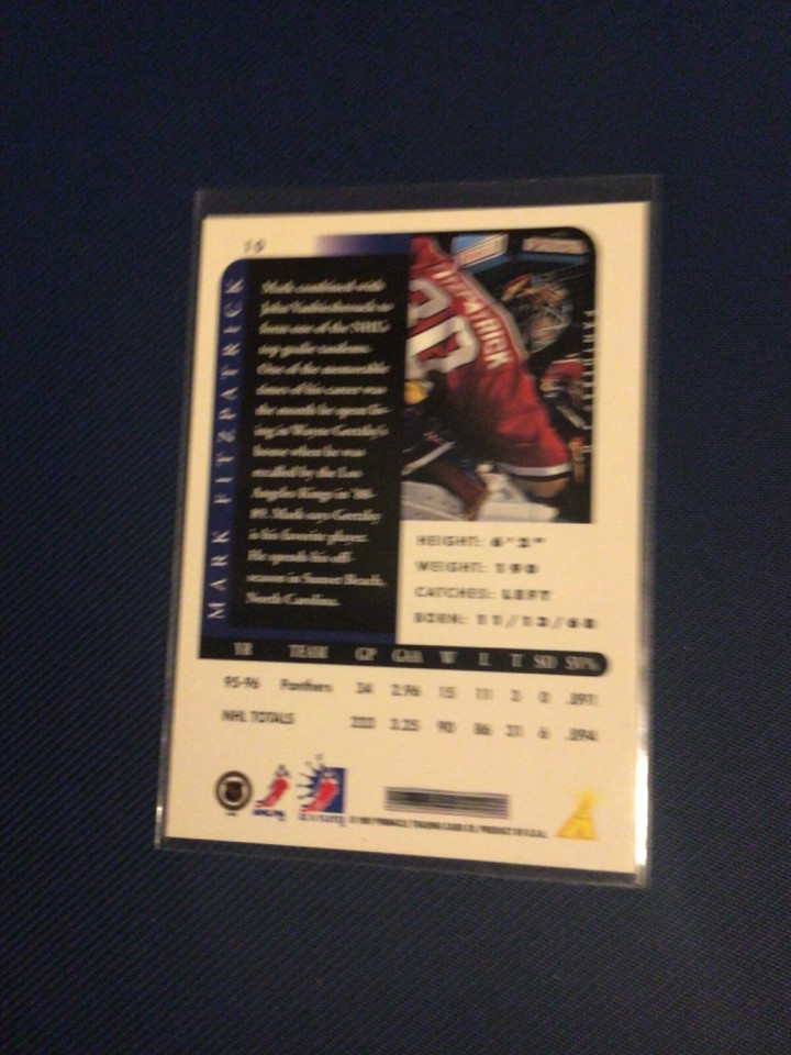 1996-97 Pinnacle Be A Player Mark Fitzpatrick Autographed Card | eBay