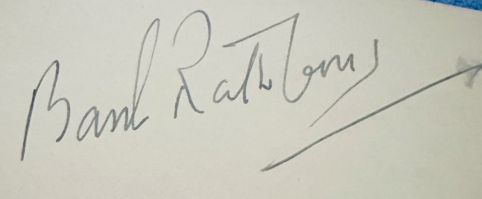 👀 Autographed Basil Rathbone Sherlock Holmes Signed 3x5 Card 100% ...