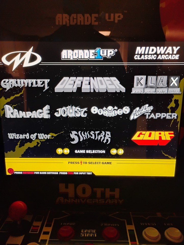 Arcade1UP Defender Partycade mint condition Arcade Cabinet Sinistar ...