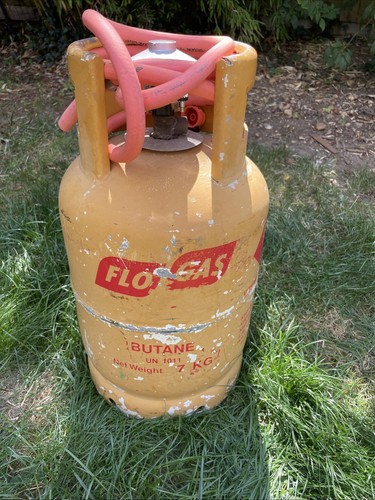 7kg Butane Flogas Bottle Quarter Full With Hose And Regulator Camping ...