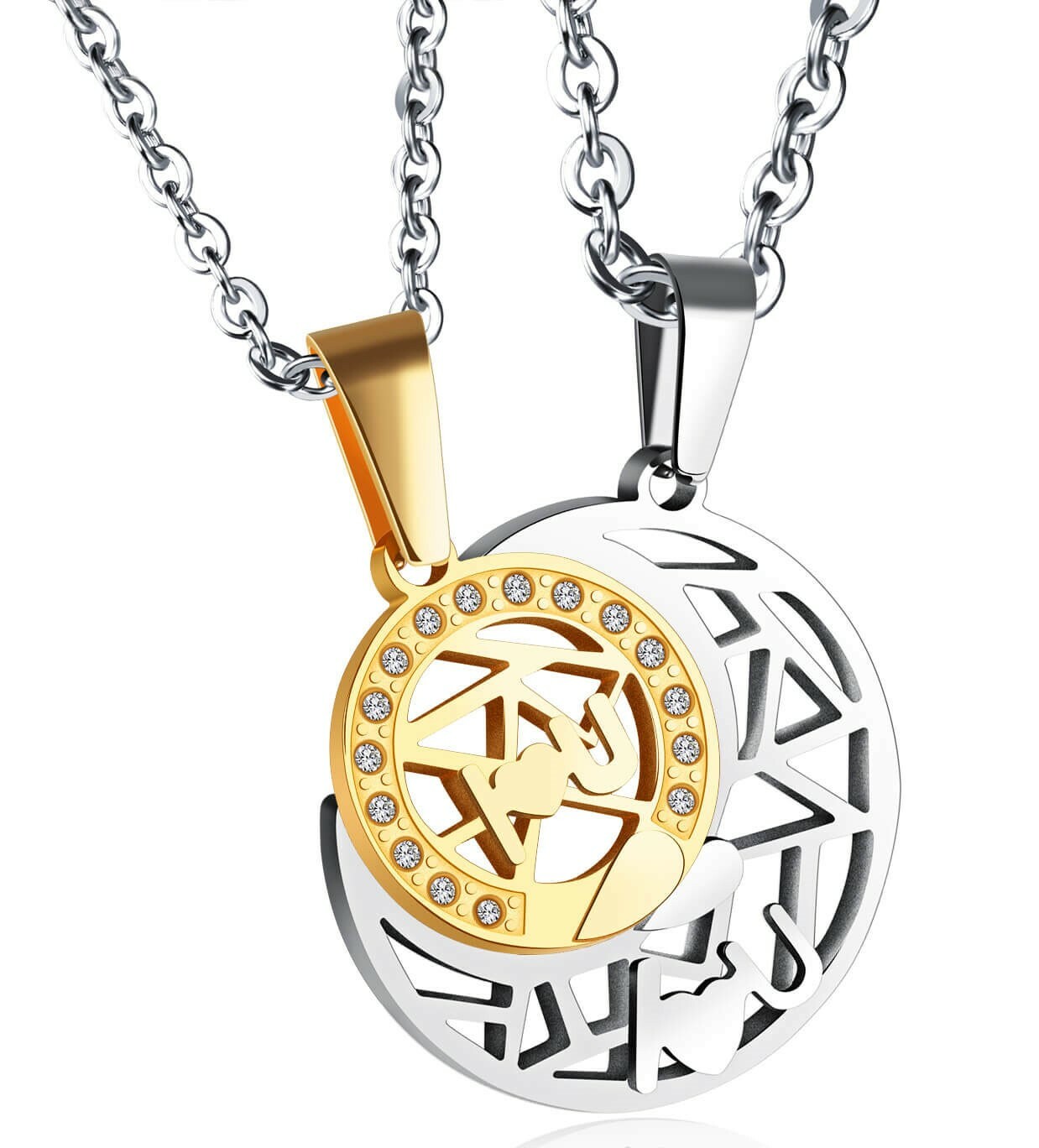 Connecting Couple Necklaces