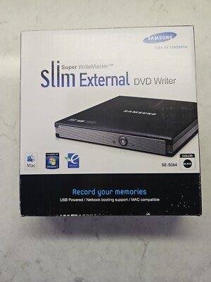 Samsung SE-S084 Super WriteMaster Slim External DVD Writer - sealed in ...