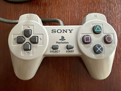 Sony Playstation 1 controller - Grey - Working - Classic Original SCPH ...