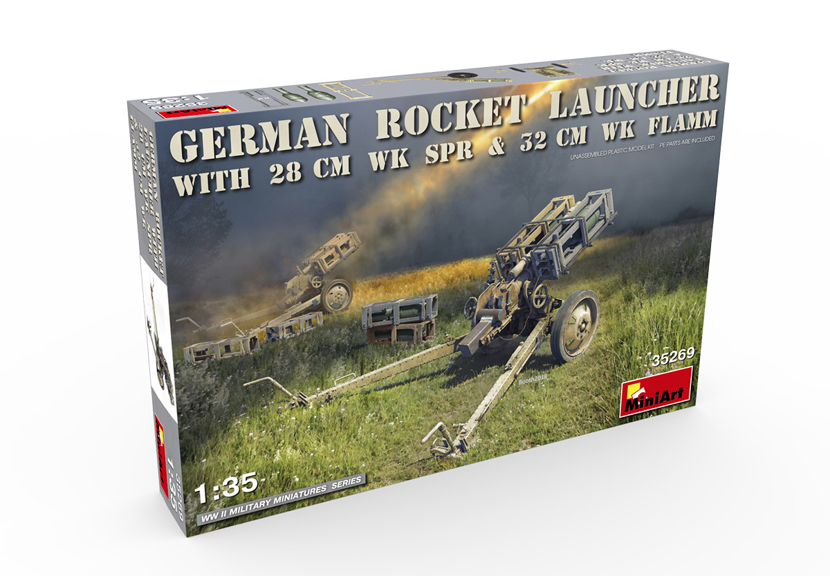 Miniart 35269 WWII German Rocket Launcher with 28cm WK SPR 1/35 Scale ...