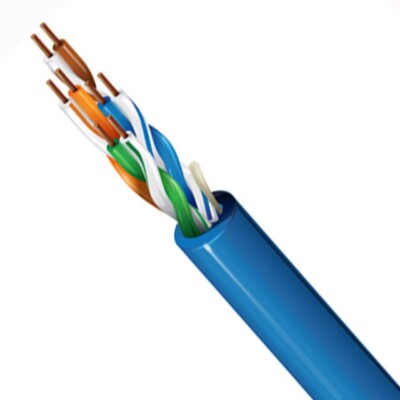 Belden 1585A D15U1000 Cat5e Pl Cable, Blue, 4 Pair, U/UTP, CMP, 24 AWG ...