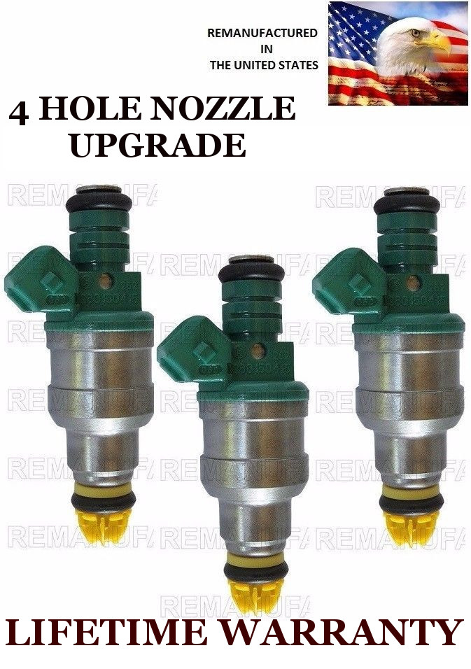UPGRADED Bosch Set Of 3 Fuel Injectors for 85-95 BMW K75 K75T K75C K75S ...