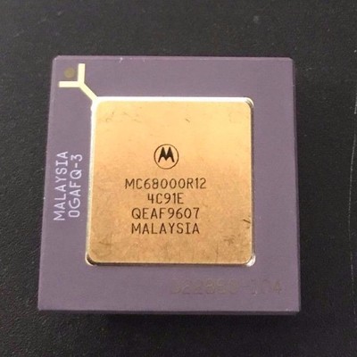 Motorola CPU MC68000R12 Gold CPU Chip | eBay